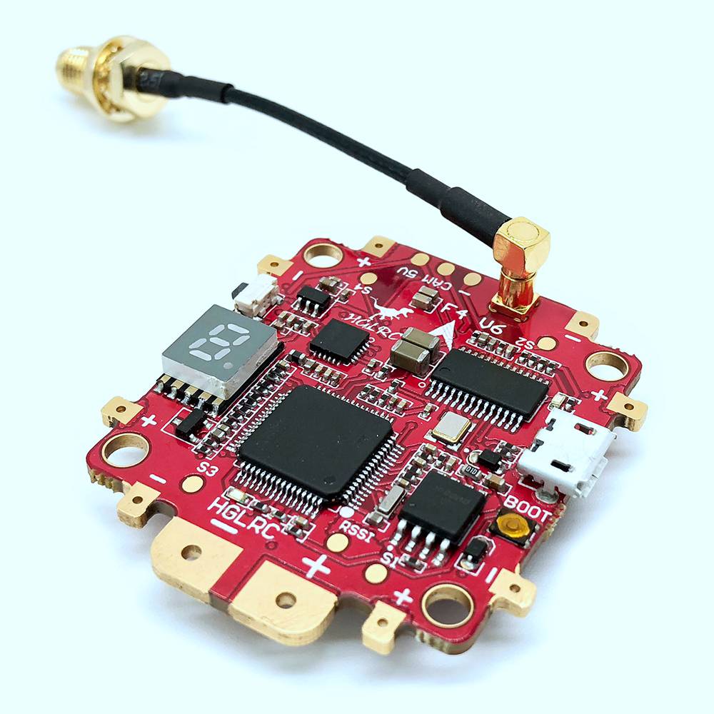 HGLRC F4 V6 PRO Flight Controller RP-SMA