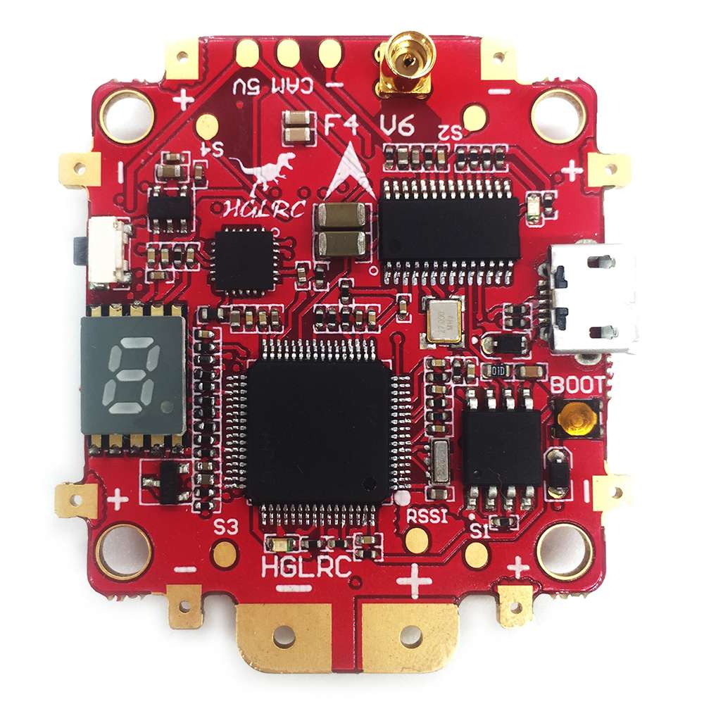 HGLRC F4 V6 PRO Flight Controller RP-SMA