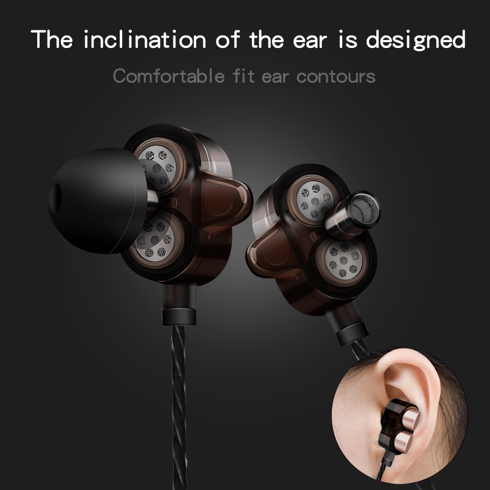 X700 Double Dynamic Headphones Black