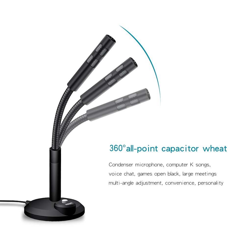 F11 Computer Microphone Omnidirectional Microphone One-Button