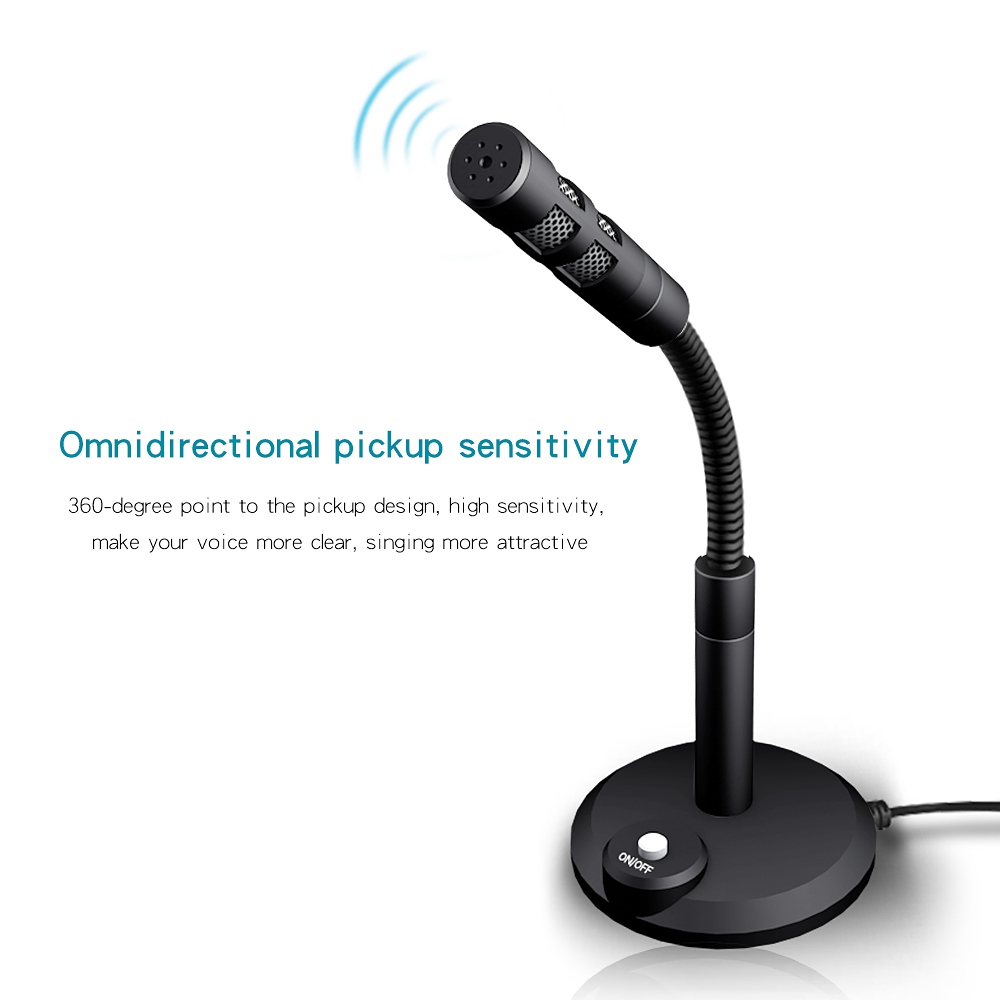 F11 Computer Microphone Omnidirectional Microphone One-Button