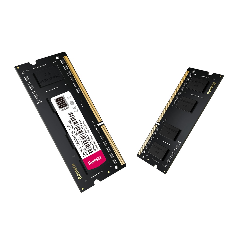 Ramsta 4GB DDR3 1600MHz Memory Bank Black