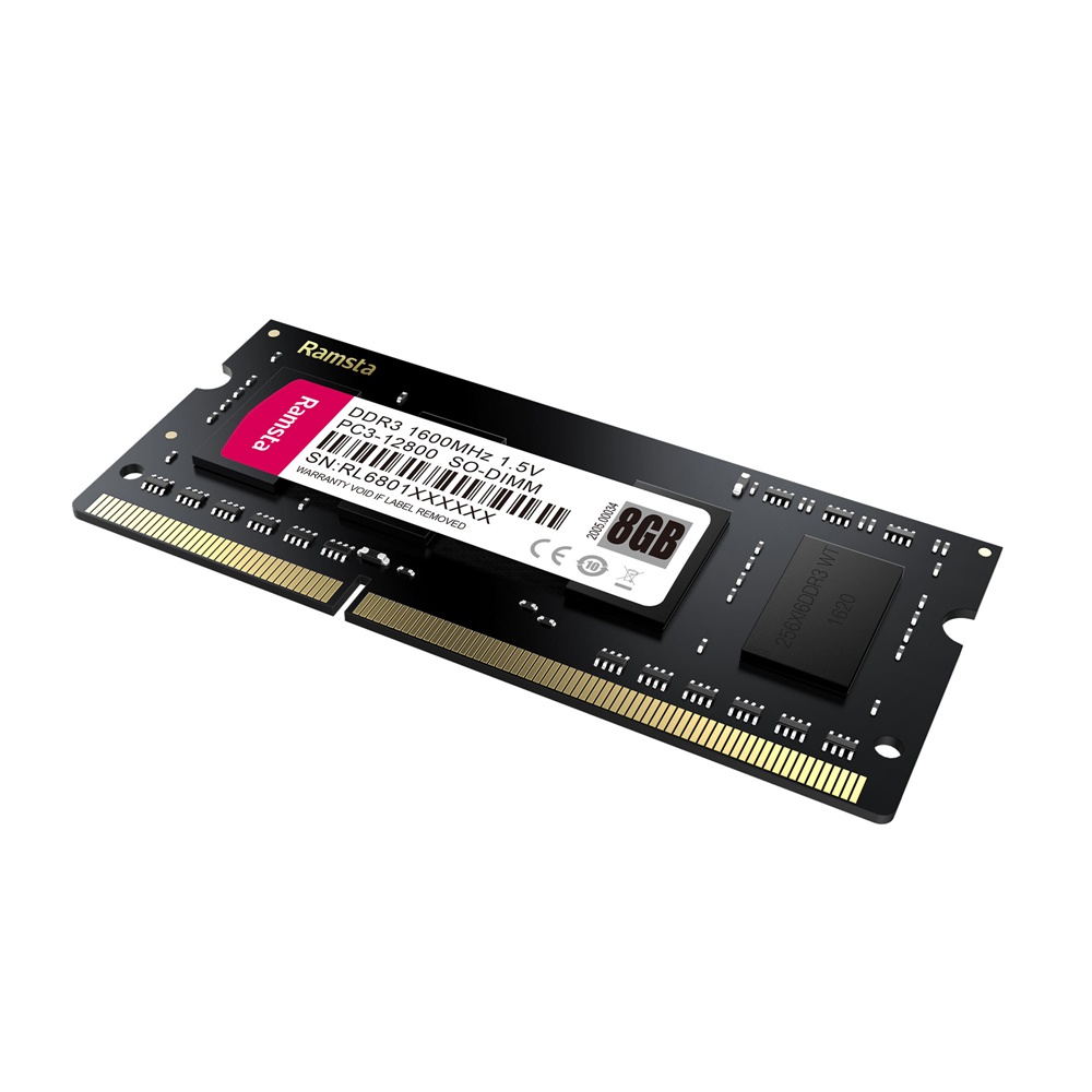 Ramsta 4GB DDR3 1600MHz Memory Bank Black