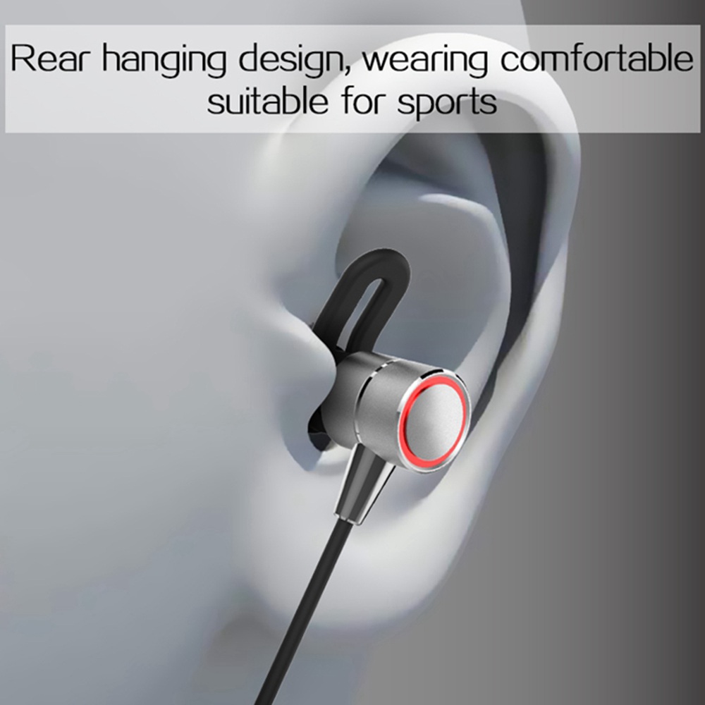 S60 Sport Metal Magnetic Blutooth Headset with Mic Silver