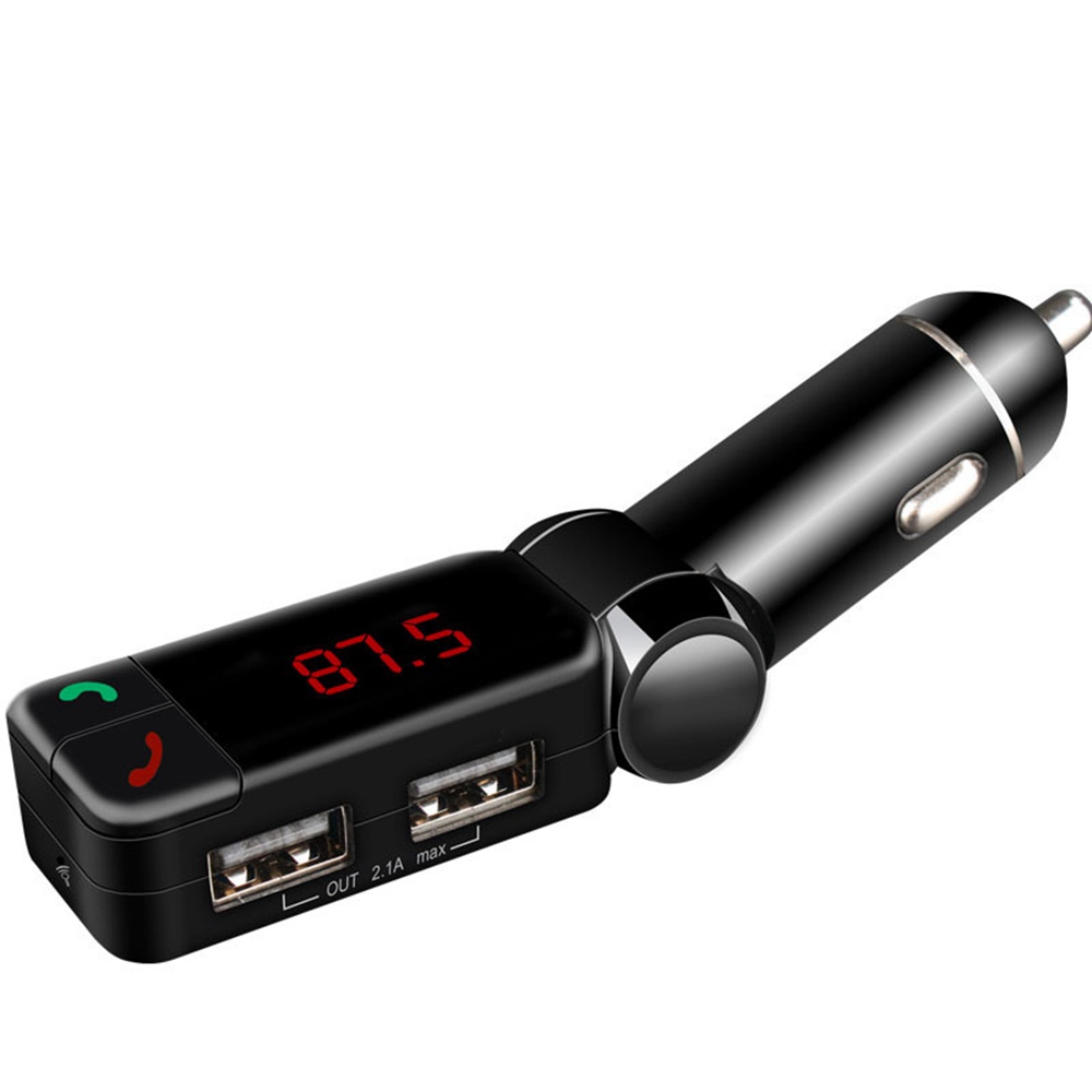 Earldom BC06 Dual USB Car Charger Bluetooth Handsfree Call