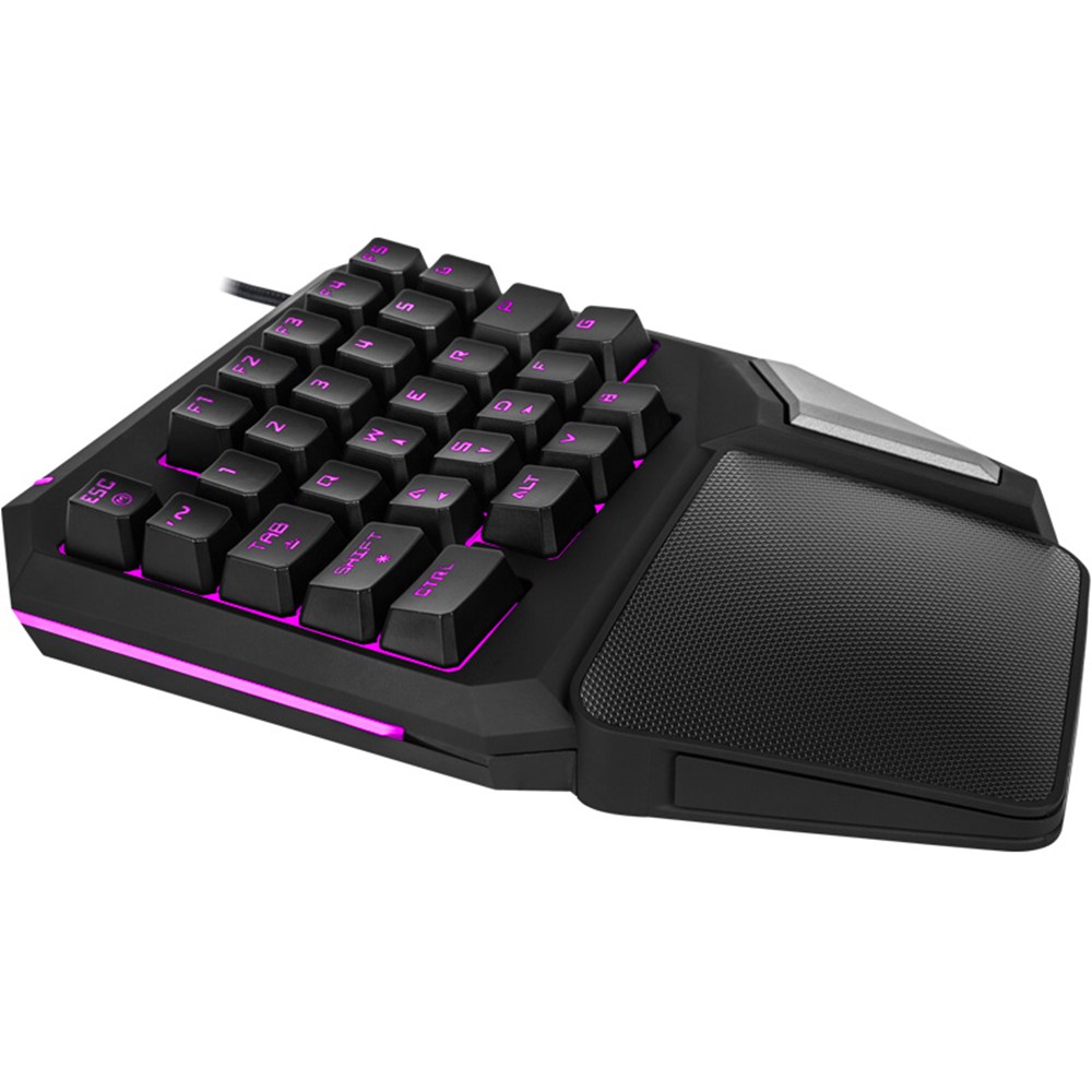 Delux T9 Pro Wired One-Handed Gaming Keyboard 7 Colors Backlight