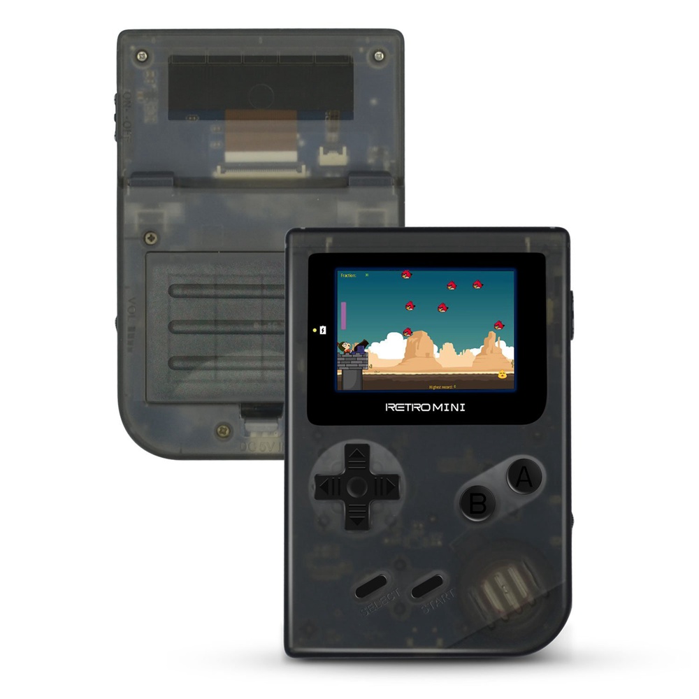 Coolbaby RS-90 Mini Handheld Game Console Transparent Black