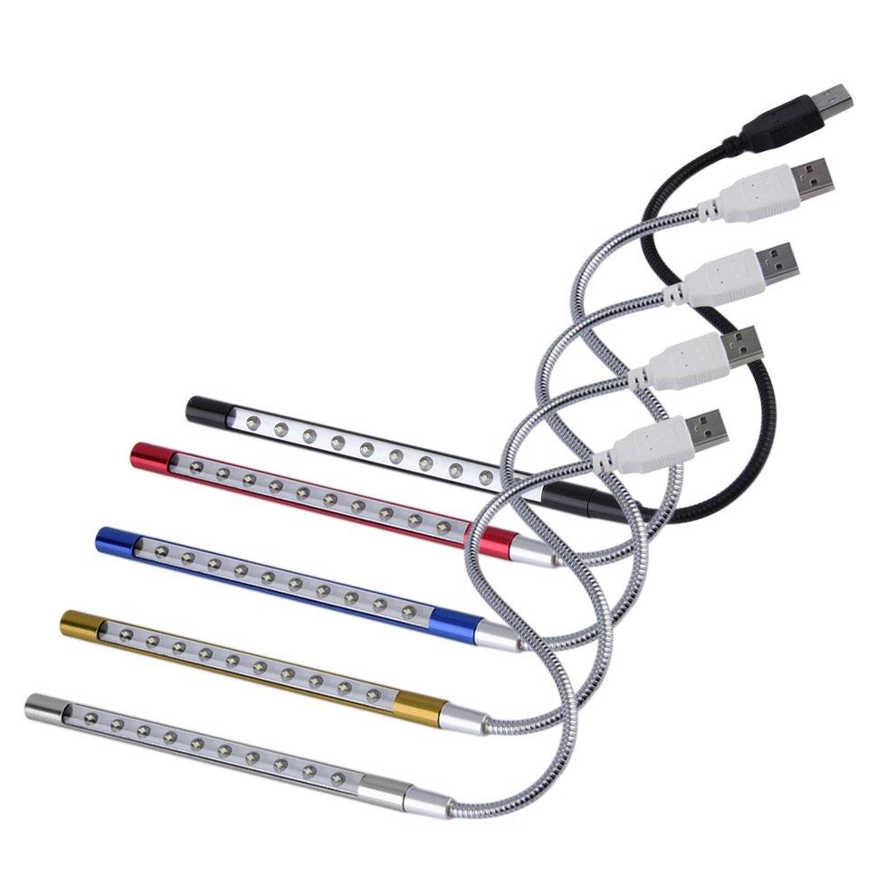 Mini Desk USB LED Computer Light Silver