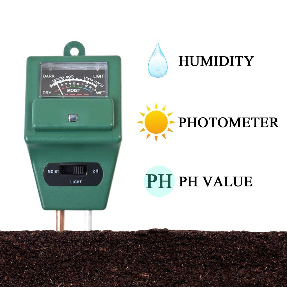 PH Tester Soil Water Moisture Light Test Meter