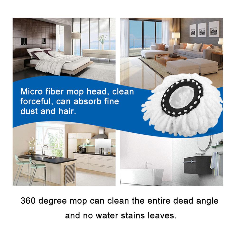 Soft Microfiber Cleaning Floor Mop Head