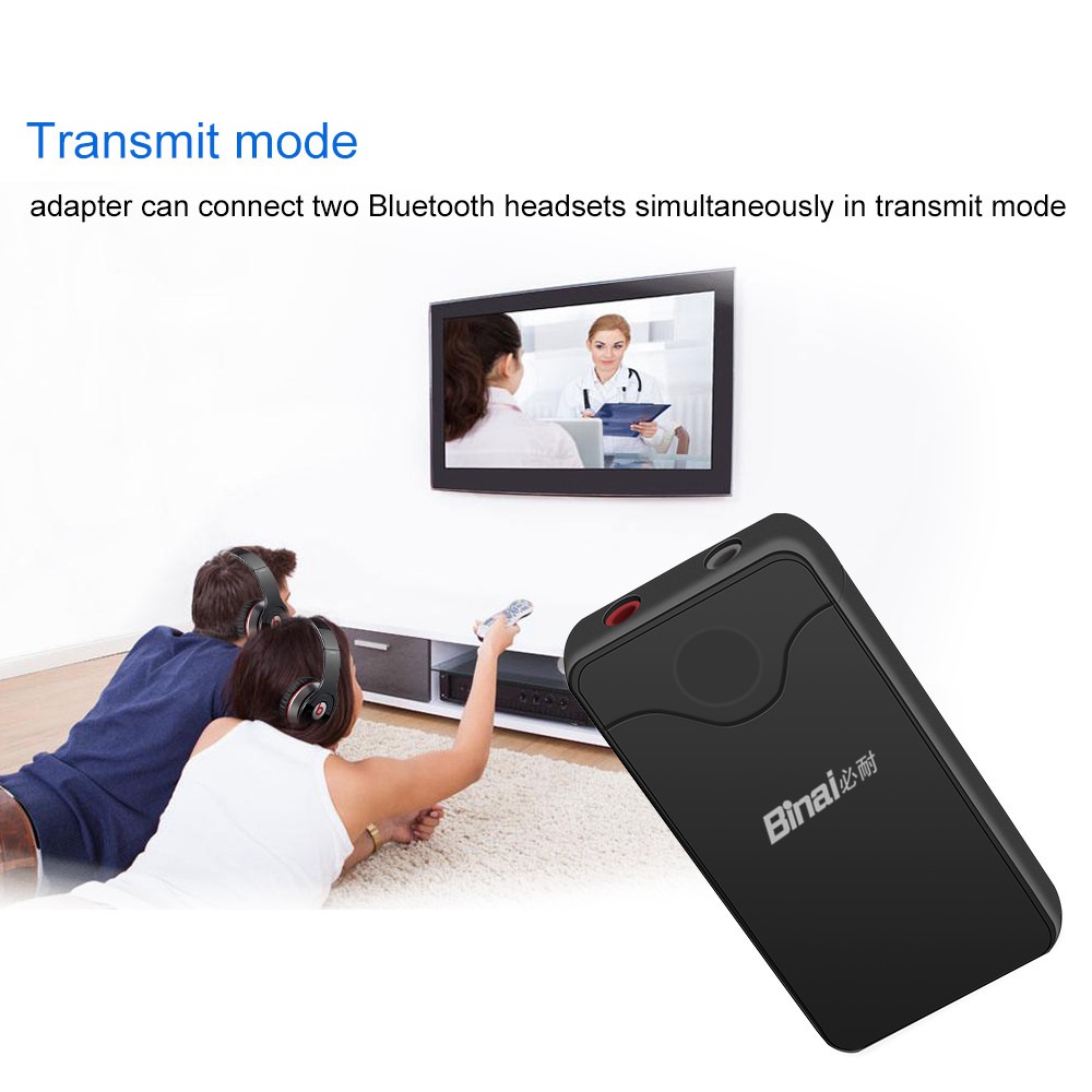 Binai G18 Bluetooth Receiver and Transmitter Black