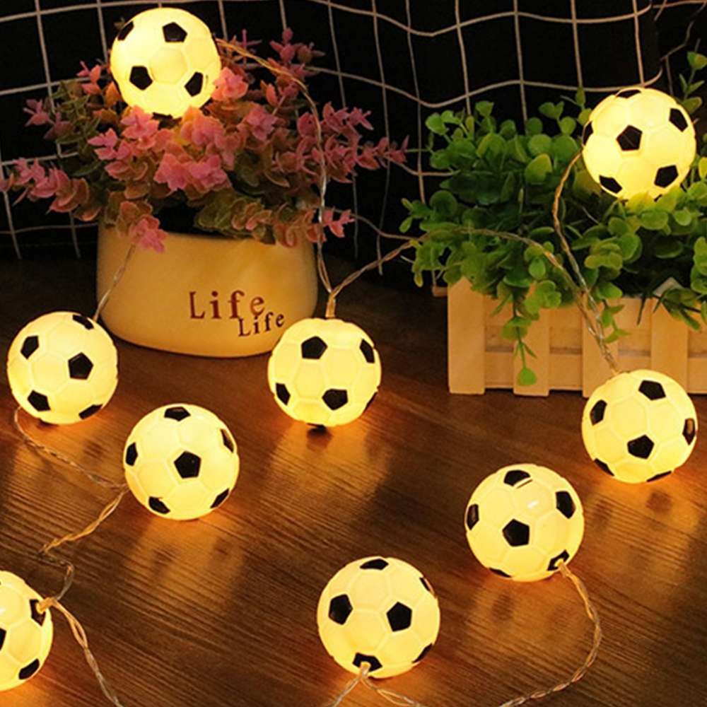 Football LED String Lights Warm White