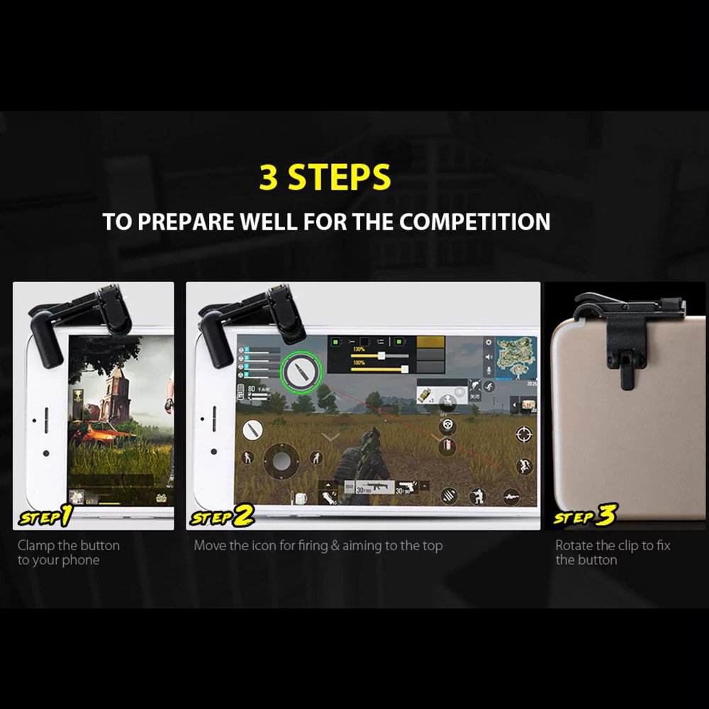M1 Pair of Mobile Game Fire Button Shooting Trigger