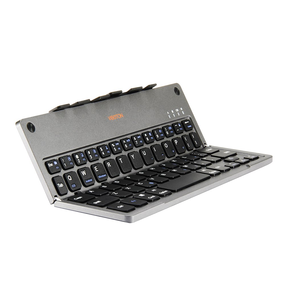 Viboton Bluetooth Wireless Super Slim Portable Folding Keyboard