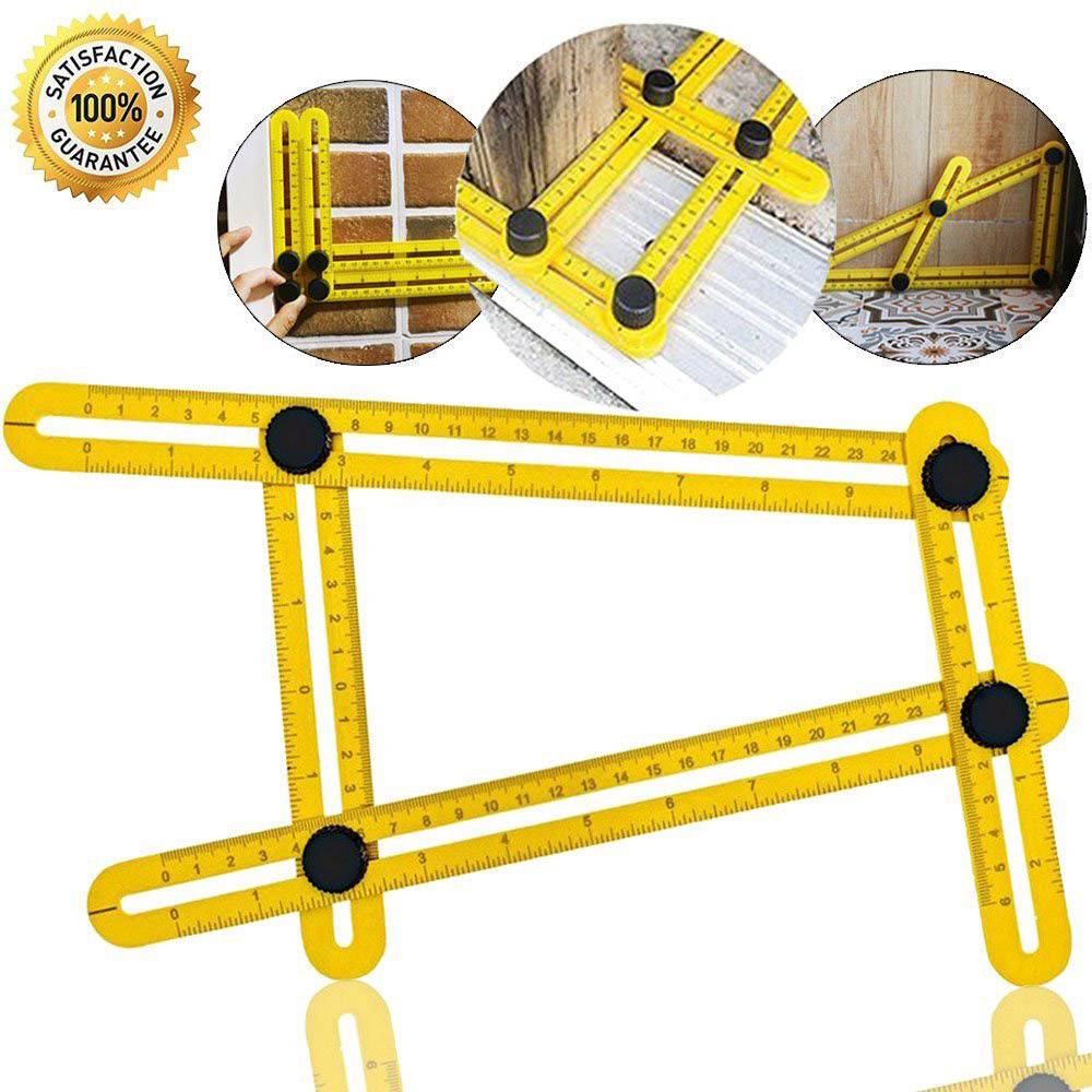 Measuring Template Ruler Mechanism Slide Tool Yellow