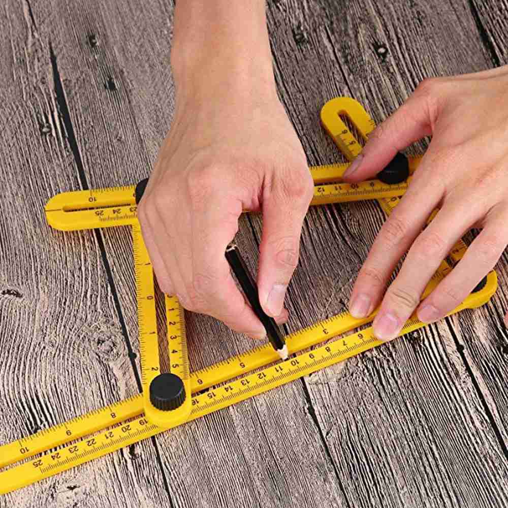 Measuring Template Ruler Mechanism Slide Tool Yellow