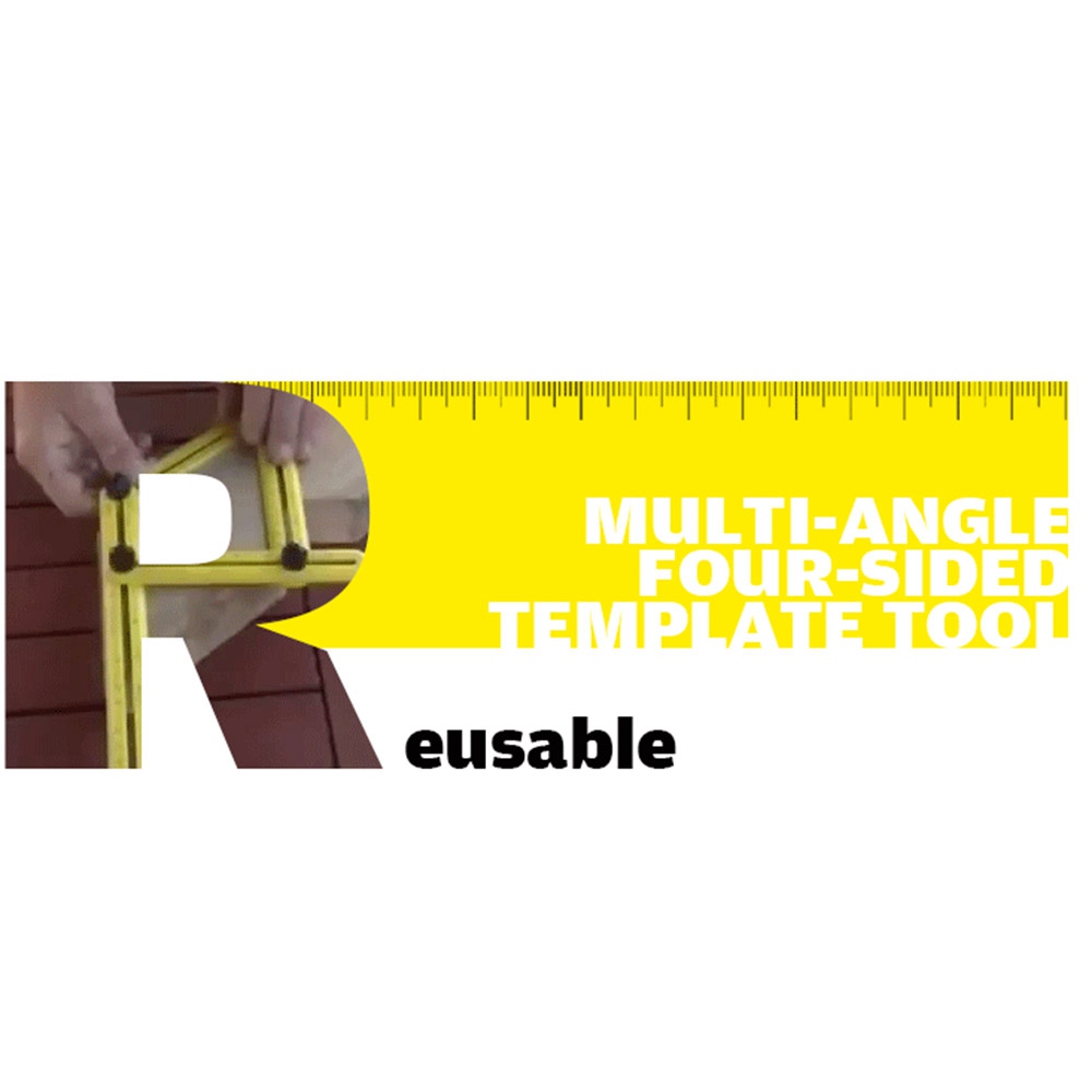 Measuring Template Ruler Mechanism Slide Tool Yellow