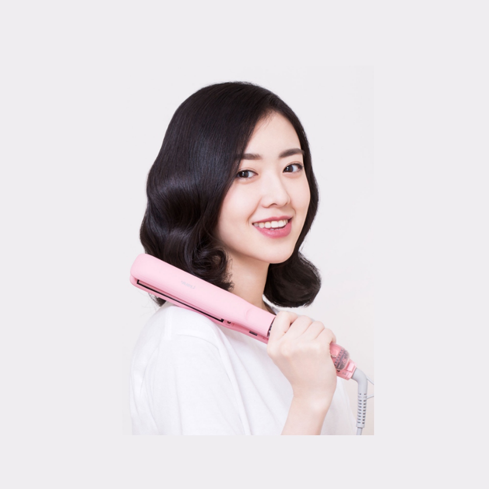 Xiaomi Yueli Hot Steam Hair Straightener Pink