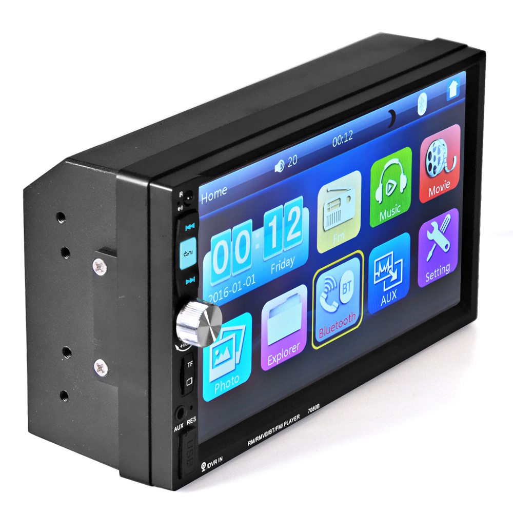 7080B 7 Inch Digital TFT Touch Screen Car Multimedia Player
