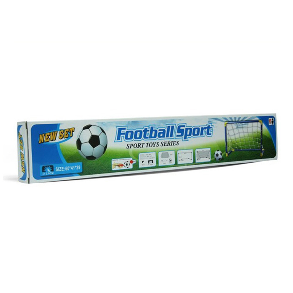 Mini Football Soccer Goal Post Net Set with Pump