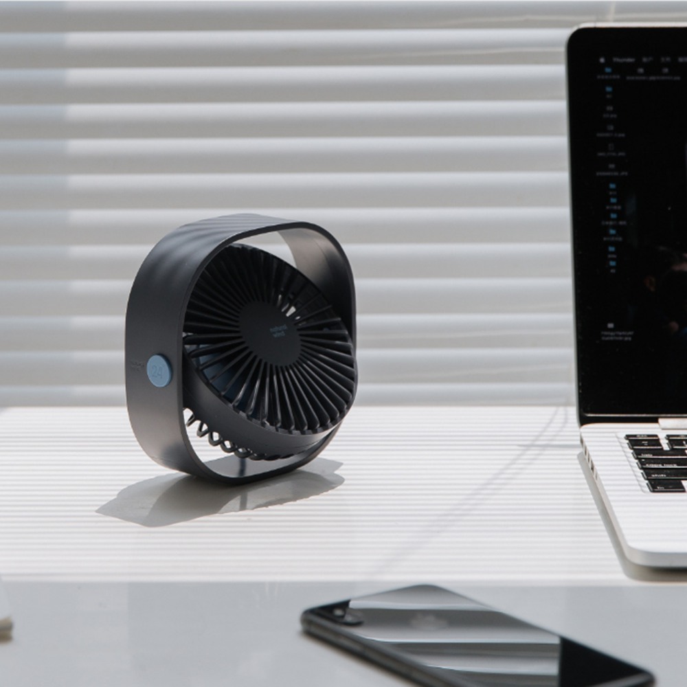 Rotate 360 Degrees Fan Black