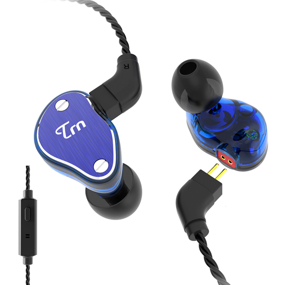 TRN V60 Hybrid In-ear Sports Earphone HIFI Triple Driver Blue