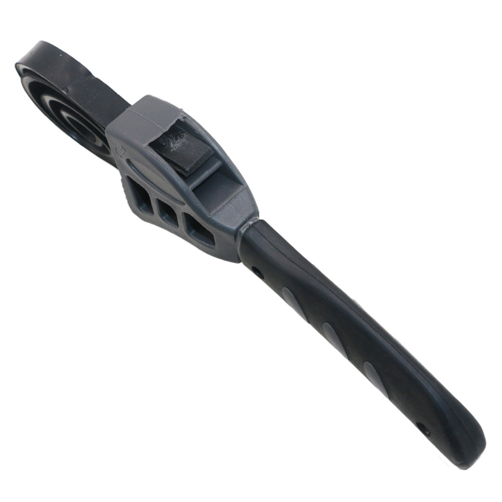 Adjustable Multi-function Rubber Strap Wrench Tools Black