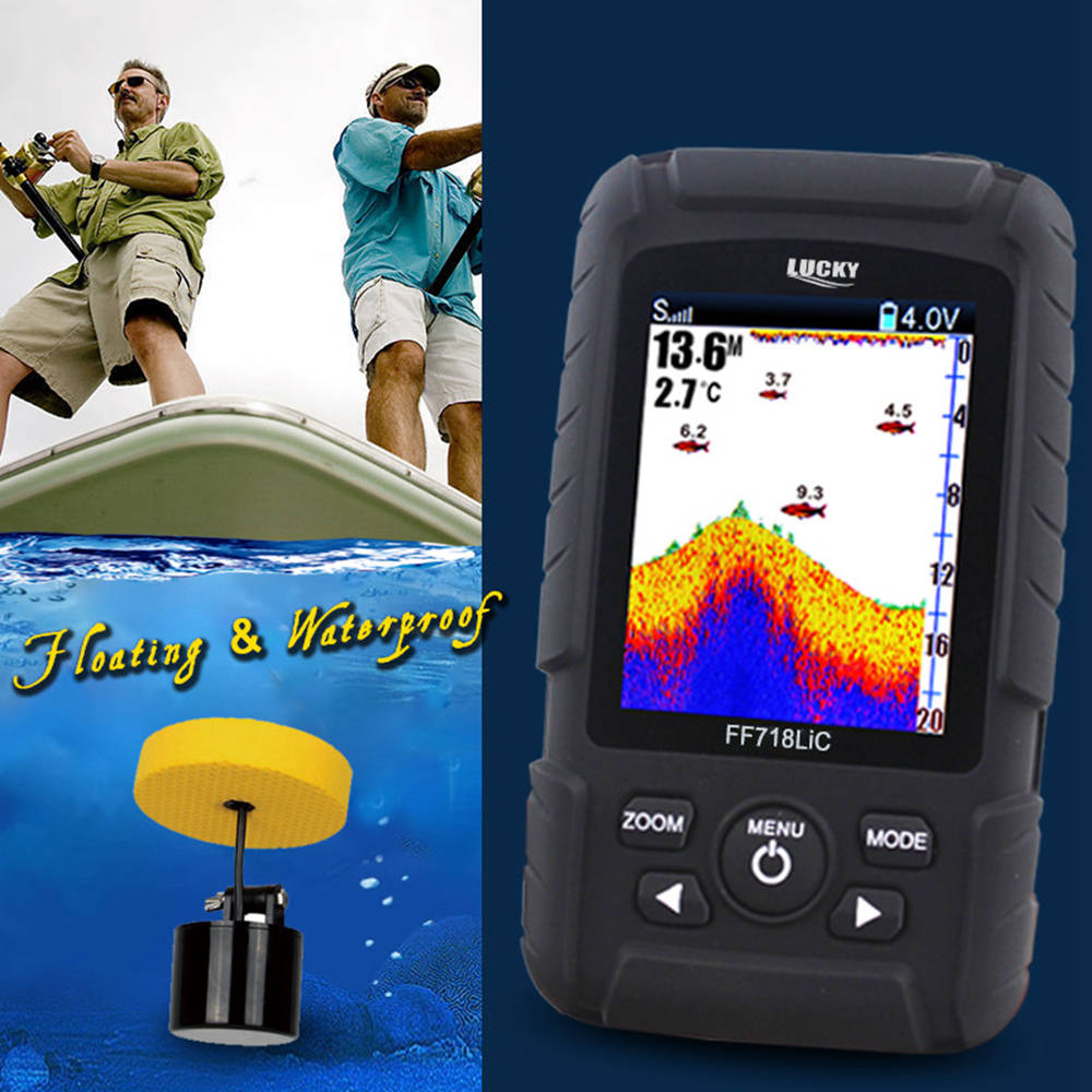 LUCKY FF718LiC-T Portable Underwater Wired Sonar Sensor Fish Finder