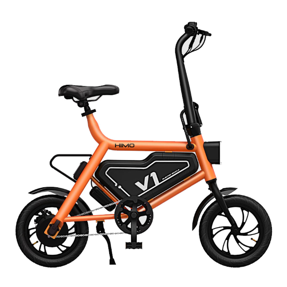 HIMO Portable Folding Electric Assist Bicycle Orange