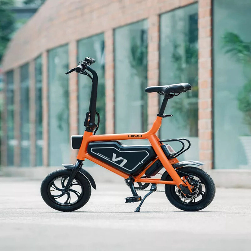 HIMO Portable Folding Electric Assist Bicycle Orange