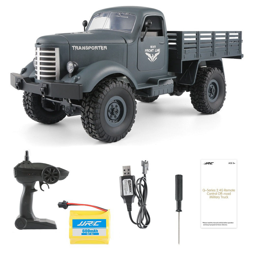 JJRC Q61 Transporter RC Car 4WD Military Truck RTR Navy Blue