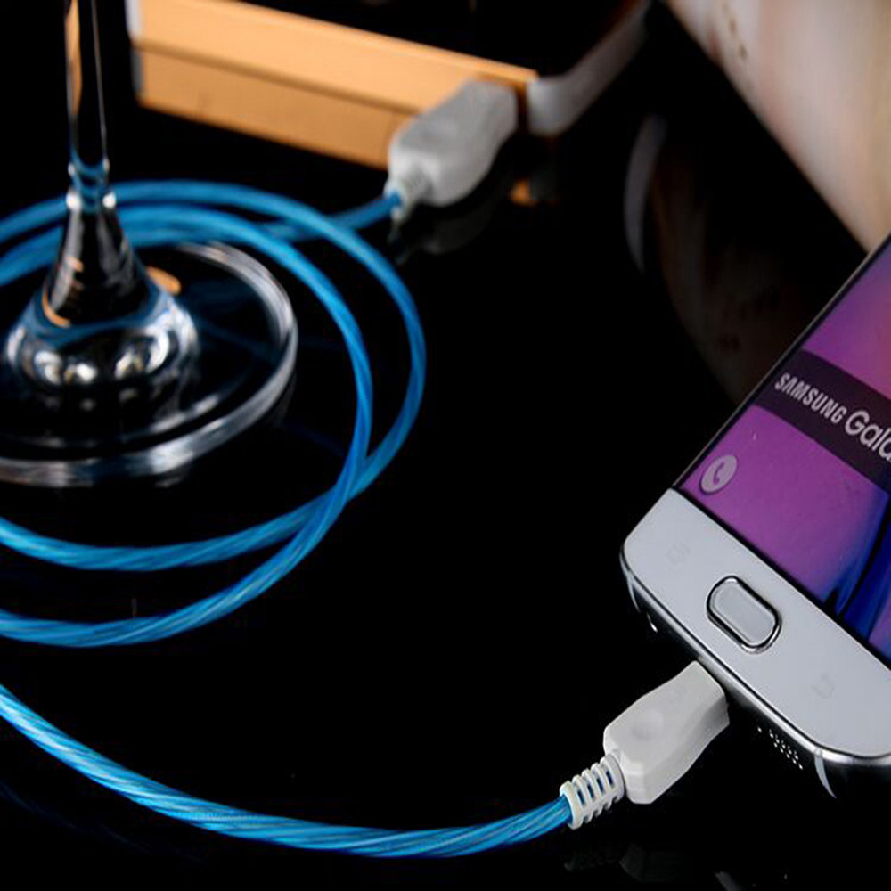 Lightning Micro USB Cable for Android Phones Blue