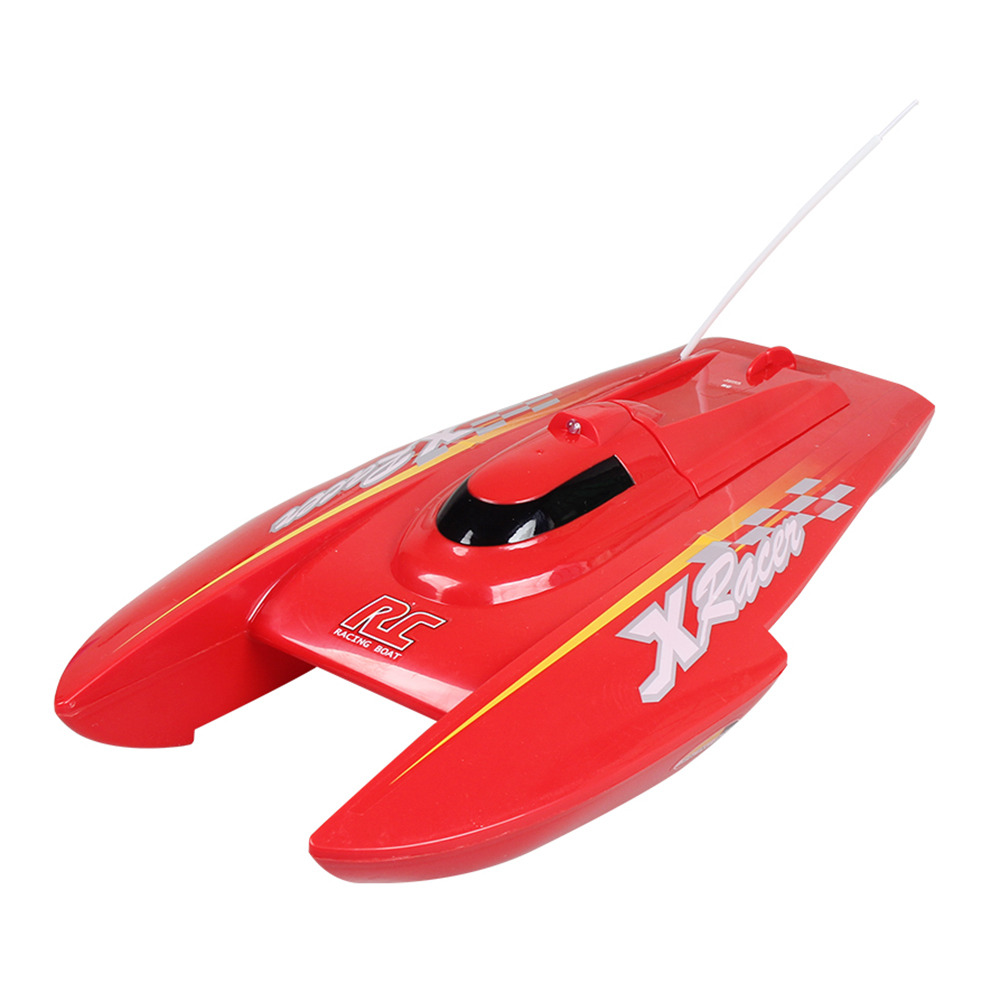 ShenQiWei CT3352 27Mhz 4CH Double Propeller RC Racing Boat Red