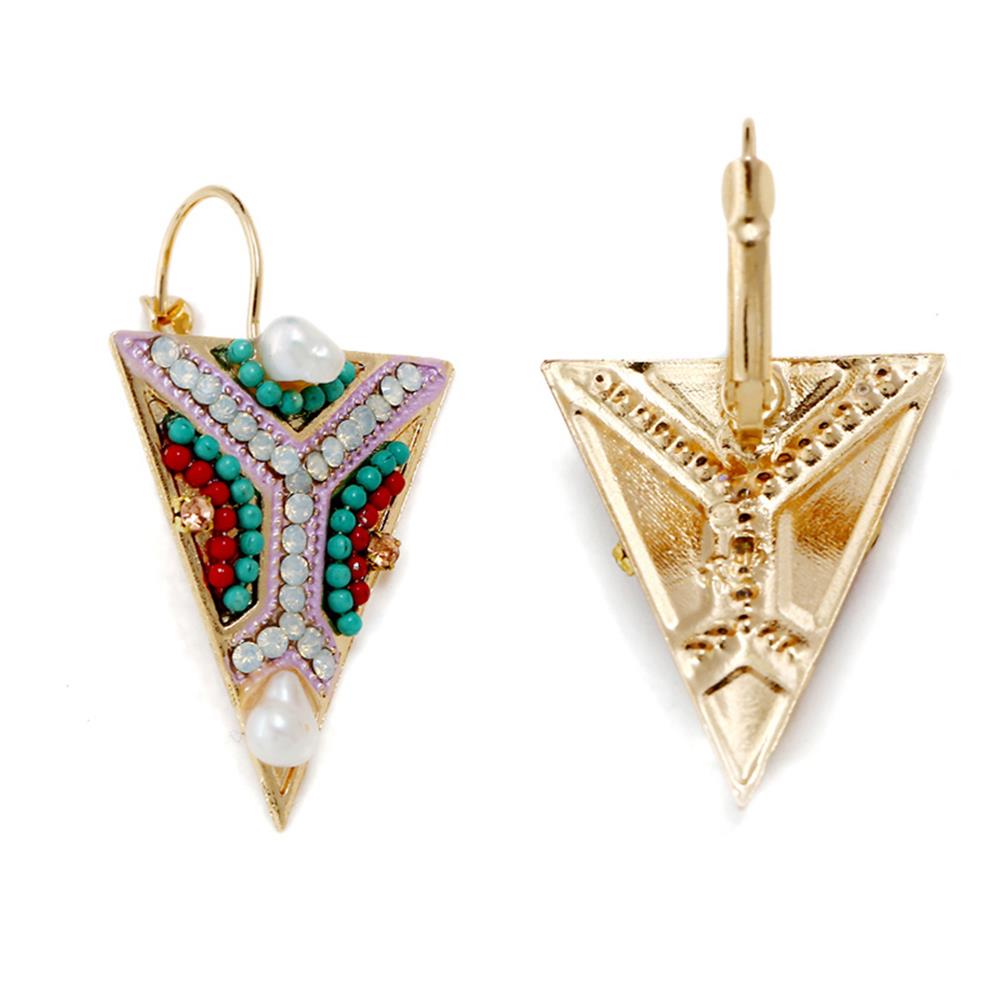 Women's Ethnic Style Triangle Earrings