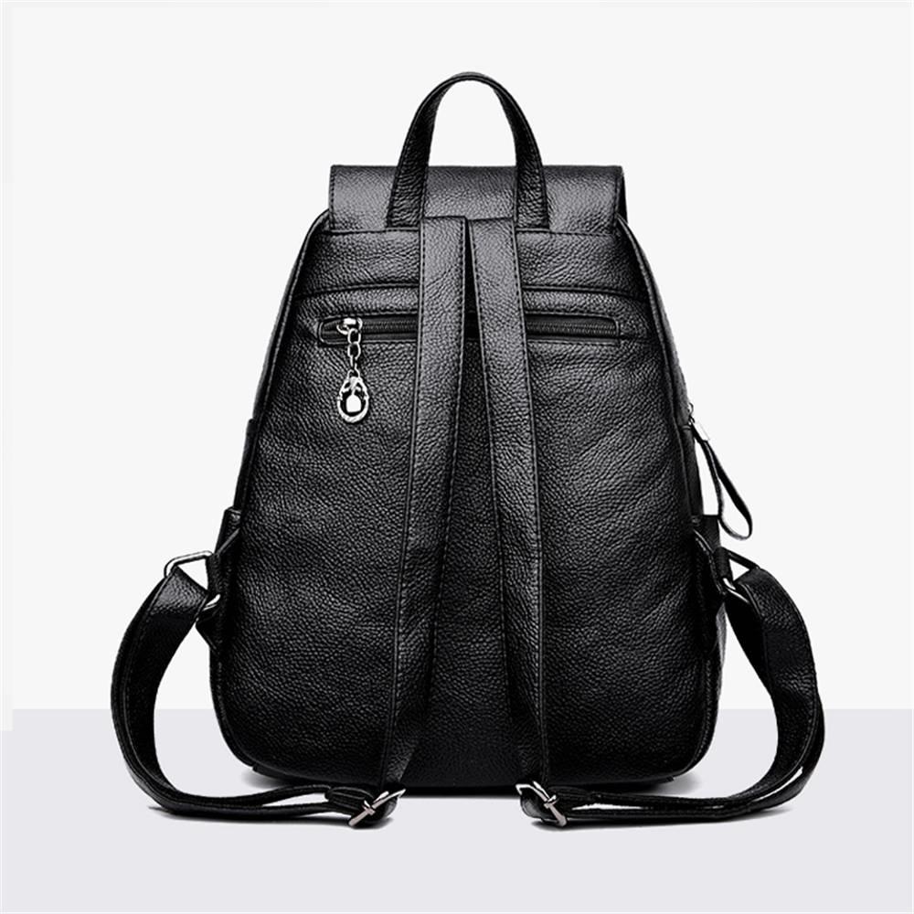 Women's PU Leather Backpack Brown