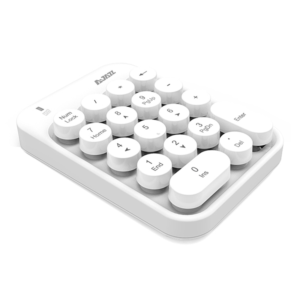 Ajazz AK18 2.4G Wireless Numeric Keypad White
