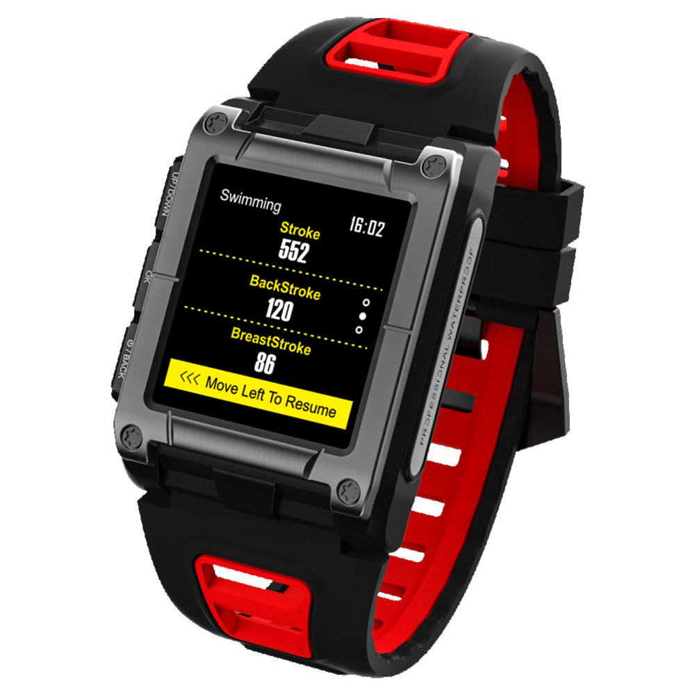 Makibes G08 Smartwatch Heart Rate Monitor Red