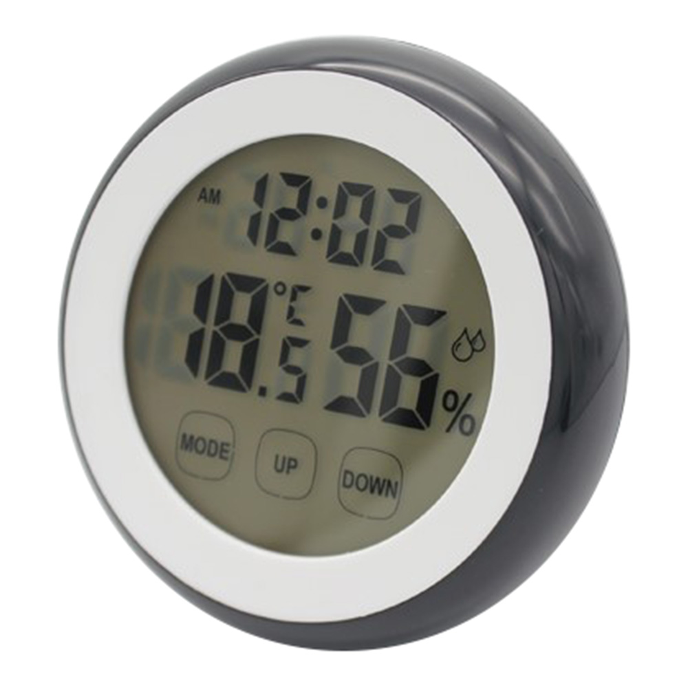 Electronic Temperature and Humidity Count Black