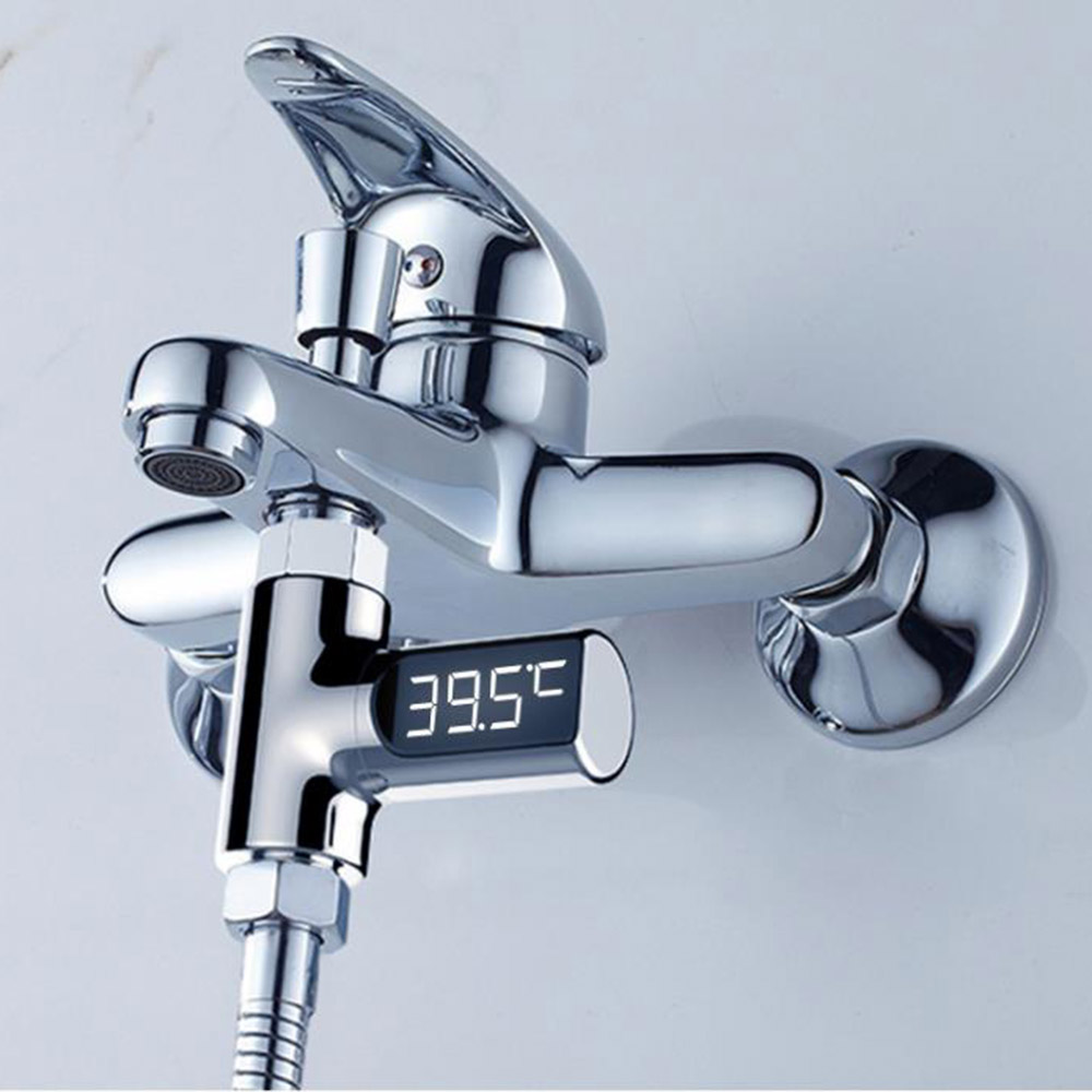 LED Digital Shower Thermometer Silver