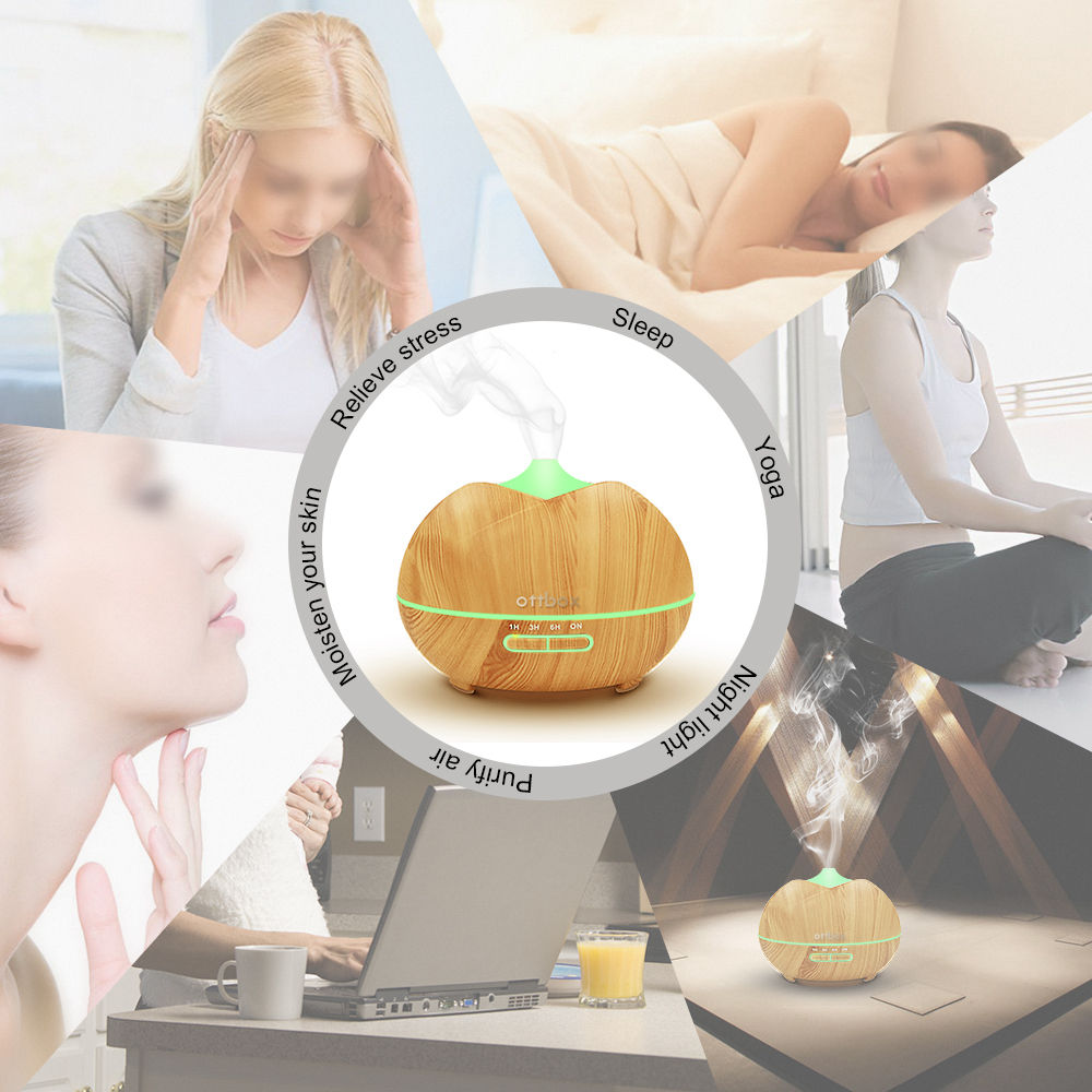 OTTBOX Multi-function Essential Oil Diffuser Wood Grain