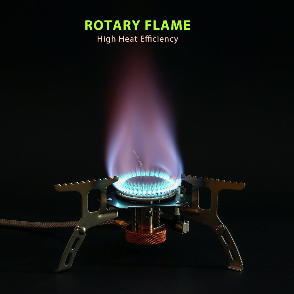 Outdoor Camping Portable Split Gas Stove Silver