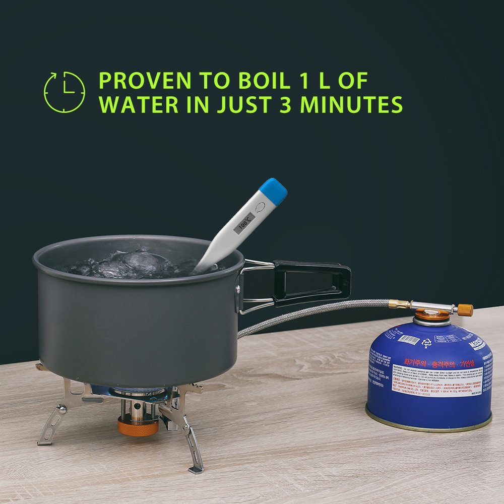 Outdoor Camping Portable Split Gas Stove Silver