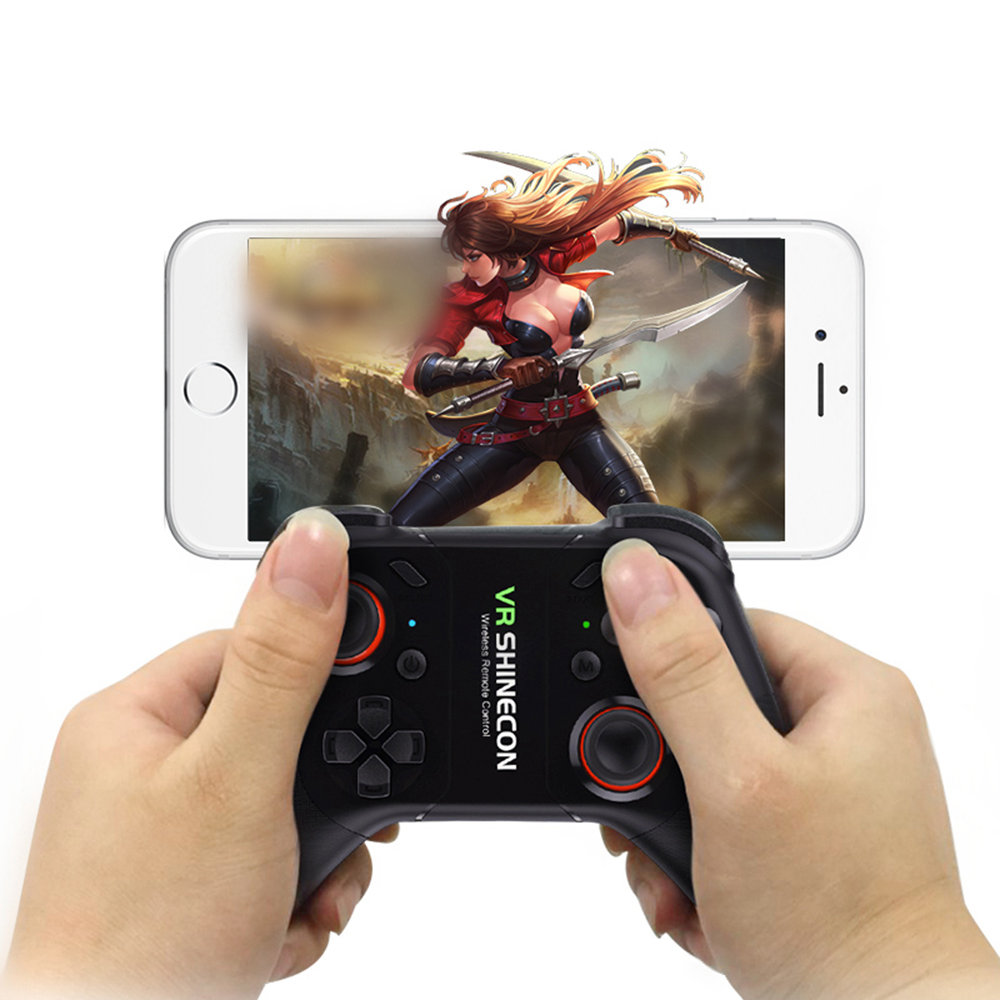 VR SHINECON SC-C08 Bluetooth VR Glasses Gamepad Black