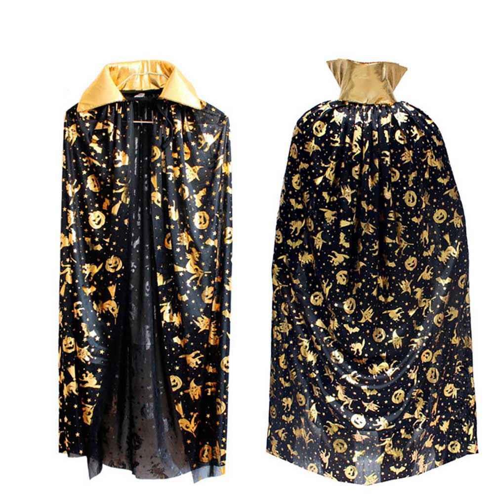 Halloween Children Perform Costumes Pumpkin Cape Cap Paper Lantern