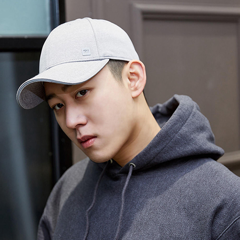 Xiaomi Youpin Solid Color Baseball Cap Hip Hop Hat Light Gray
