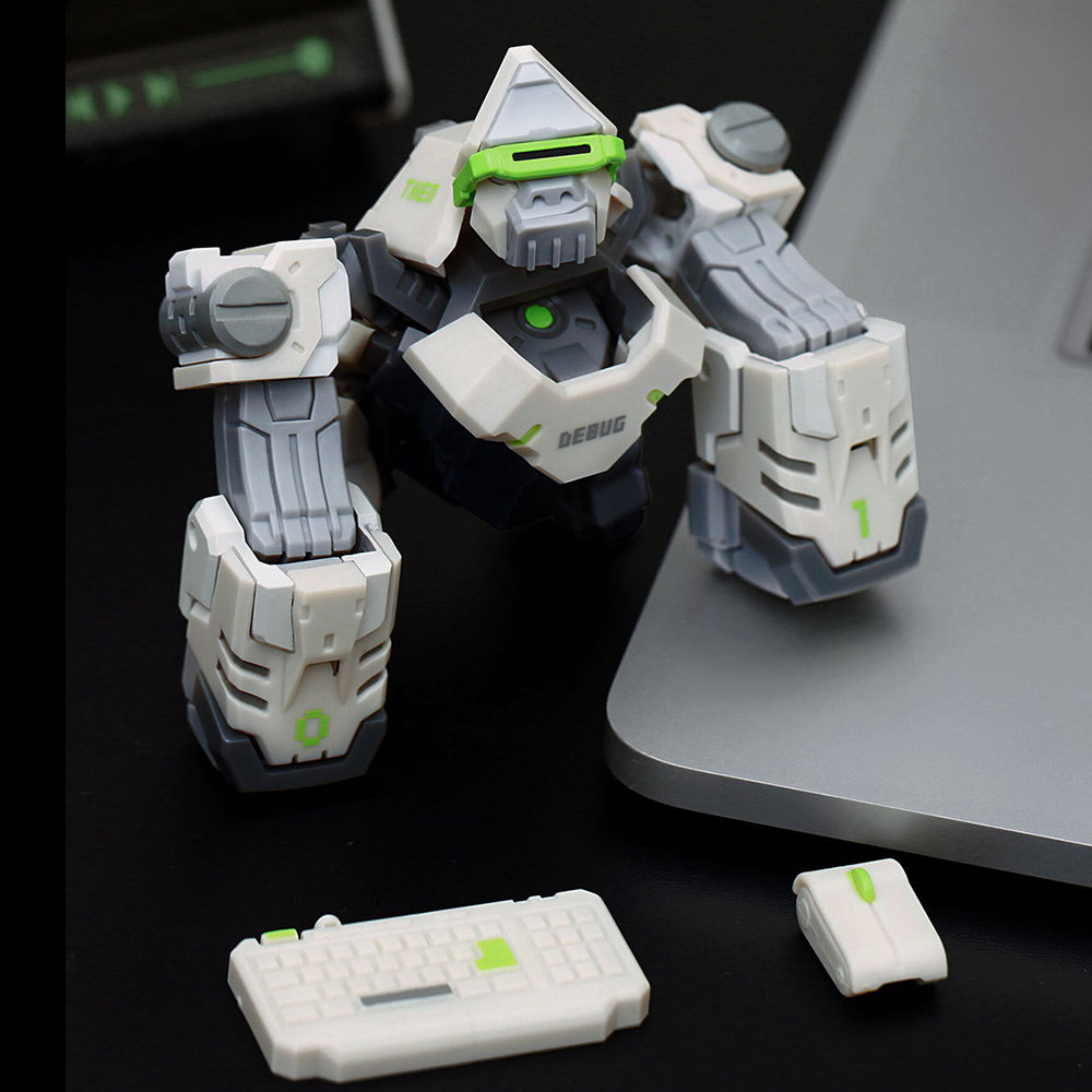 Xiaomi Youpin Programming Ape Building Block Toy Silver