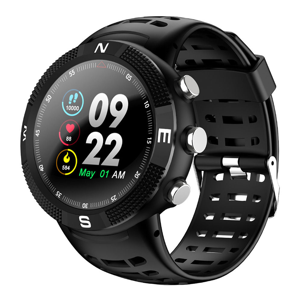 NO.1 F18 Sports Smartwatch 1.3 Inch TFT Touch Screen Black