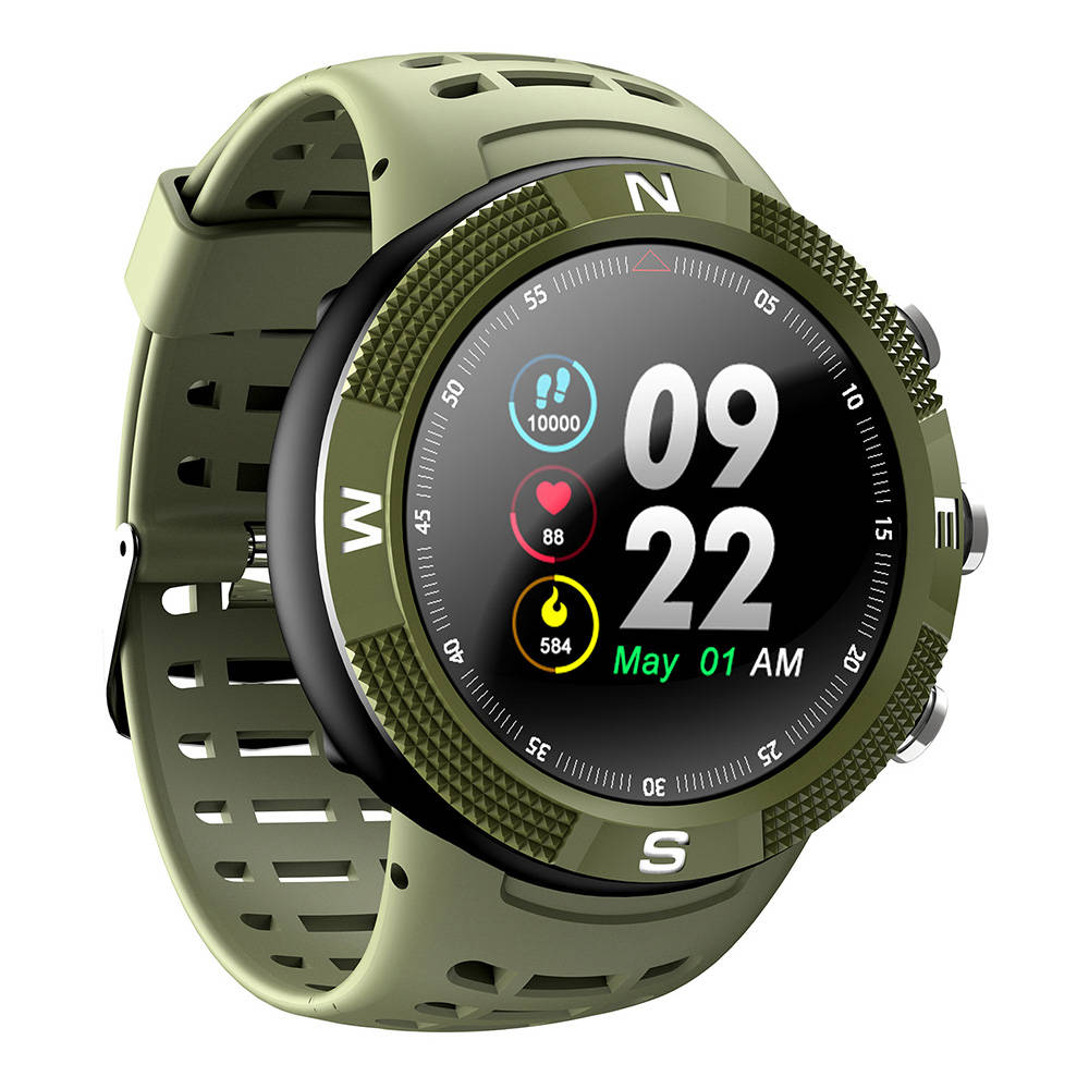 NO.1 F18 Sports Smartwatch 1.3 Inch TFT Touch Screen Green
