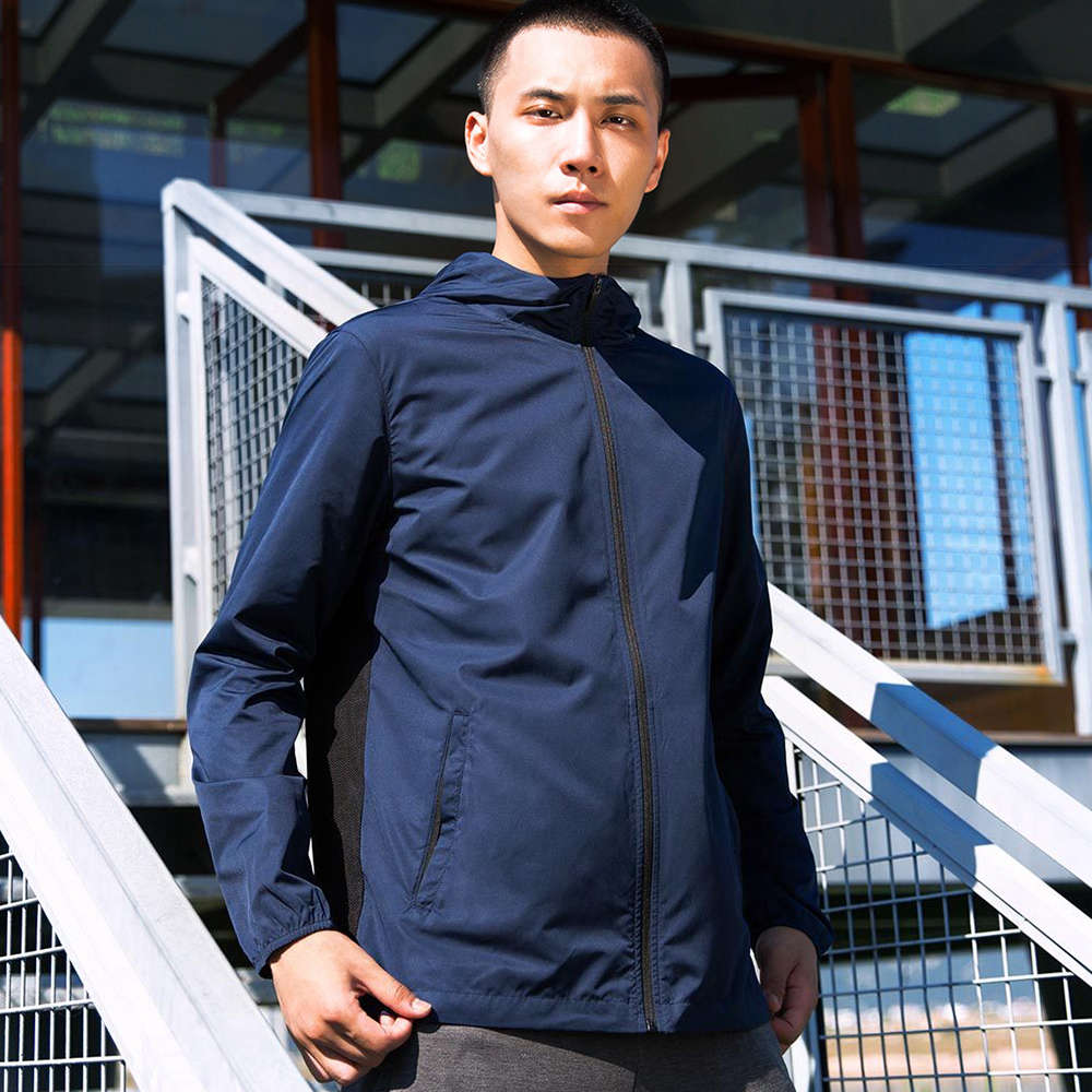 Xiaomi Men Backpack Jacket Sport Coat Navy Blue