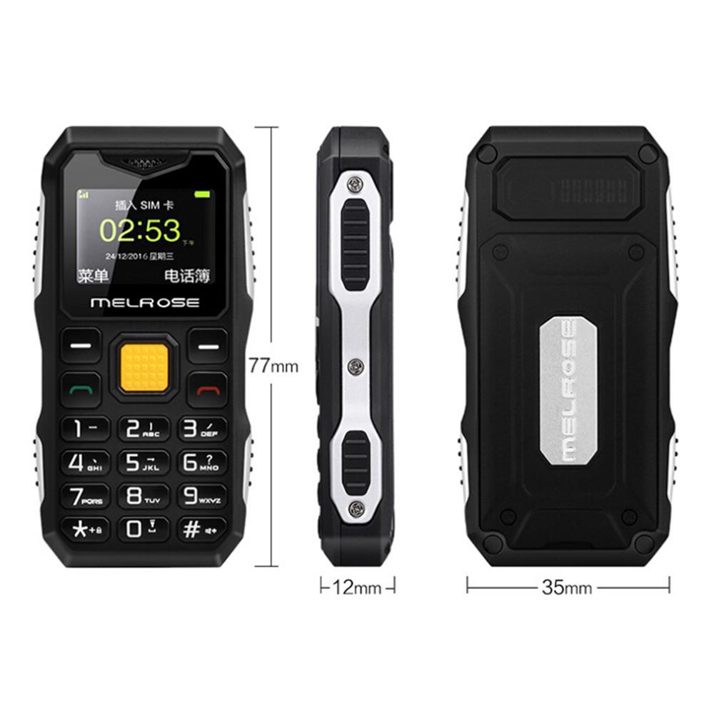 MELROSE S10 Mini 1.0 Inch Rugged Phone Black